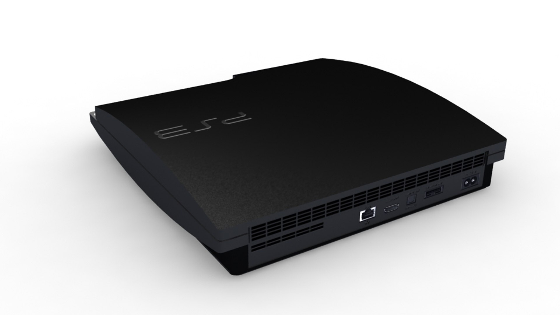 3d Model Of Ps3 Slim