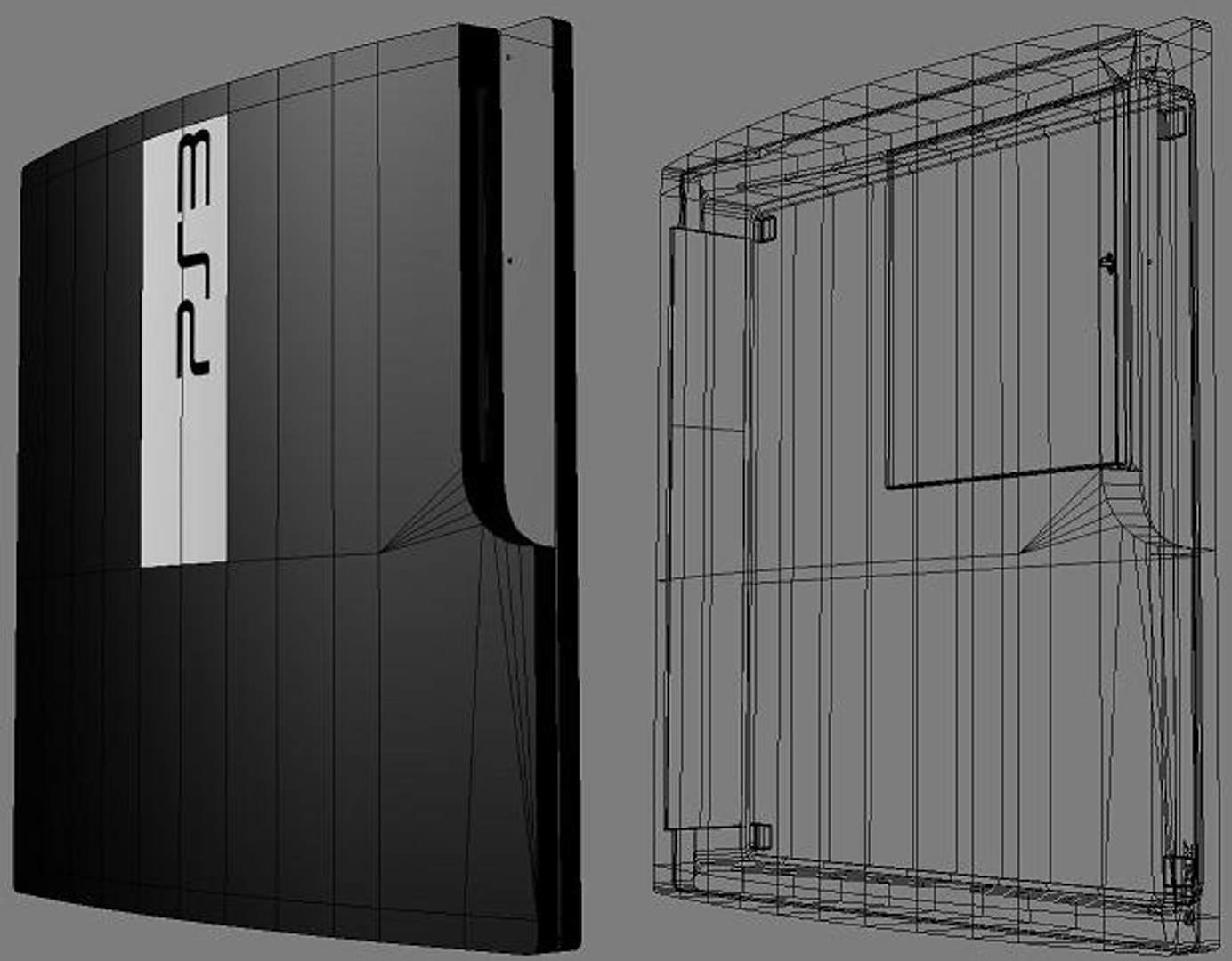 3d Model Of Ps3 Slim