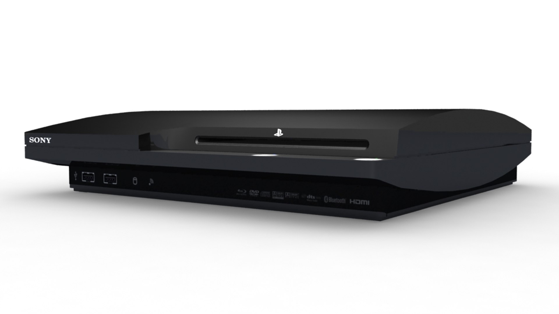 3d Model Of Ps3 Slim