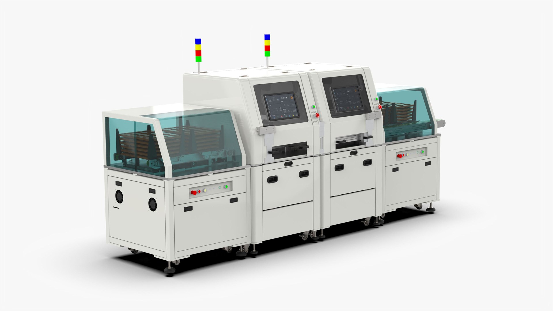 Automatic FPC Double Sided Visual Inspection Machine 3D Model ...
