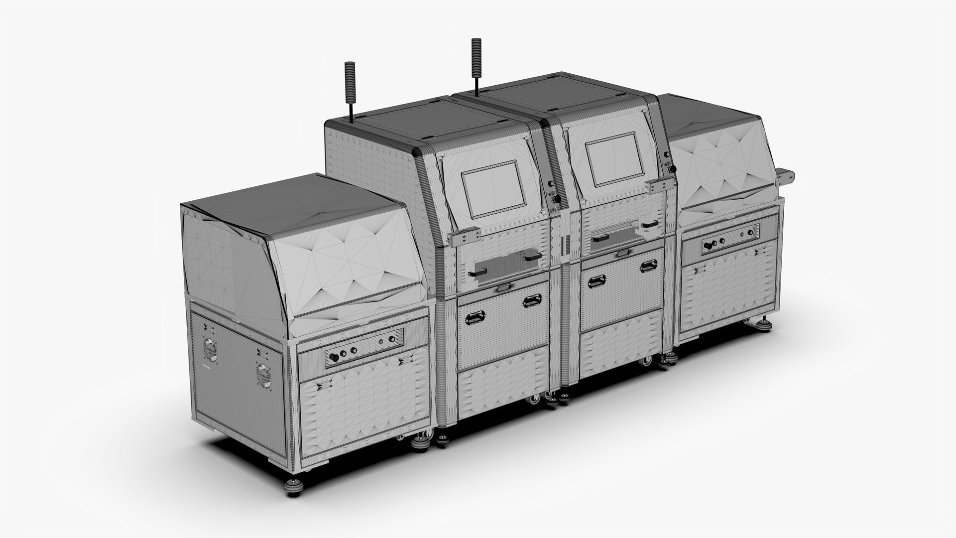 Automatic FPC Double Sided Visual Inspection Machine 3D Model ...