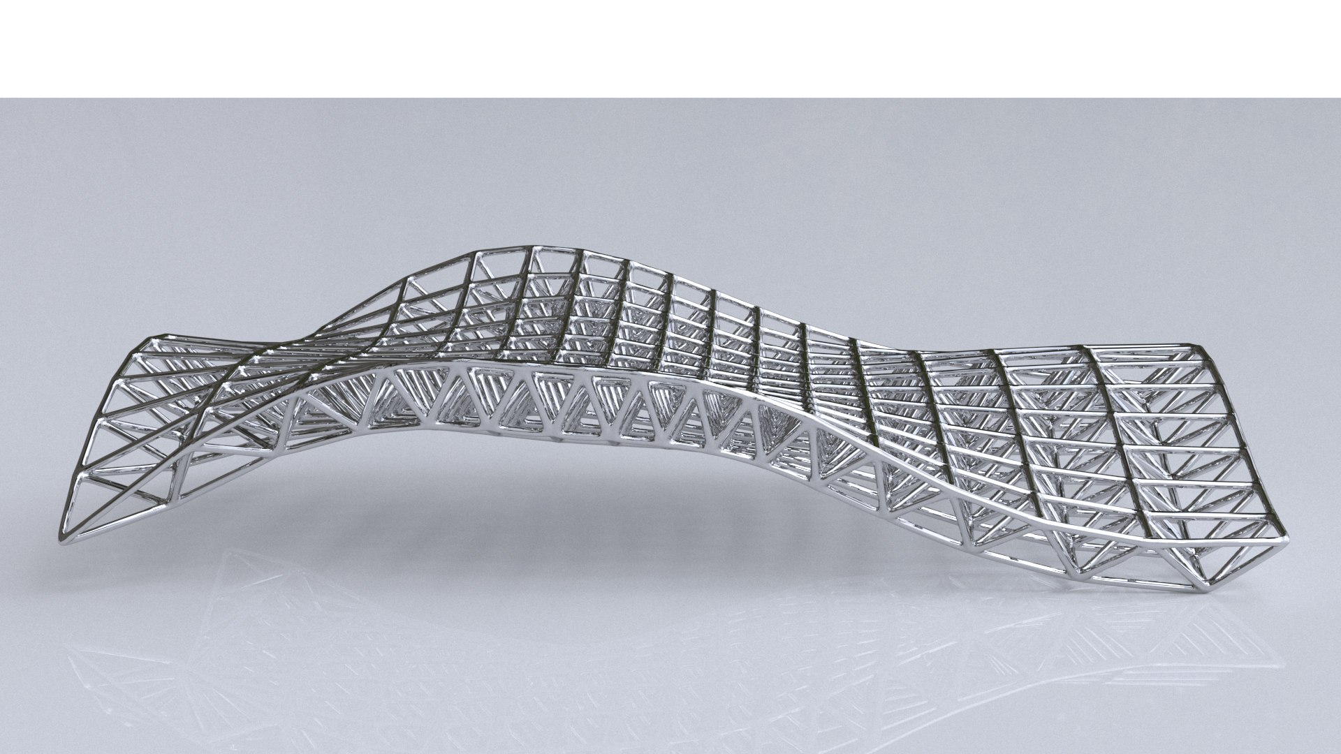 3D Truss Wavy Structures Architectural Set - TurboSquid 2407621