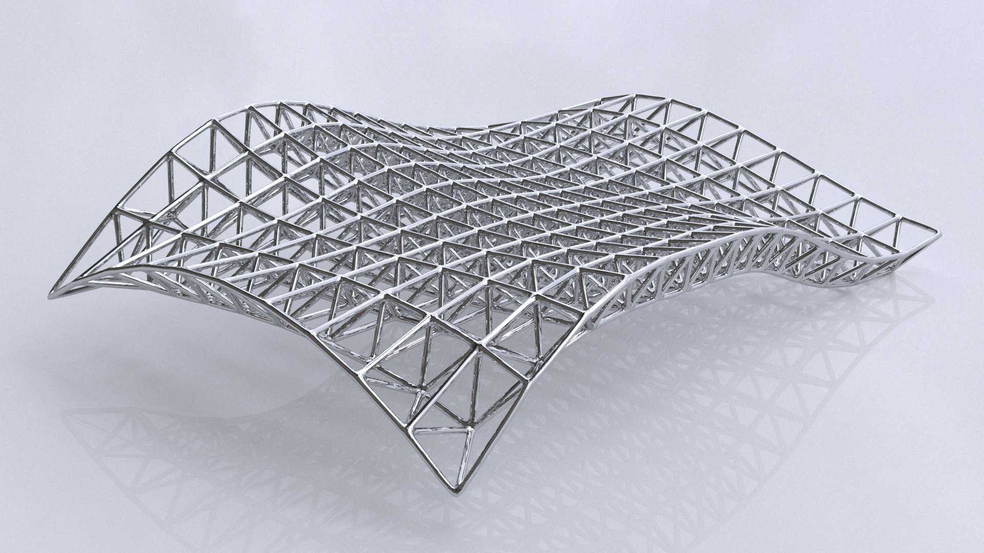 3D Truss Wavy Structures Architectural Set - TurboSquid 2407621