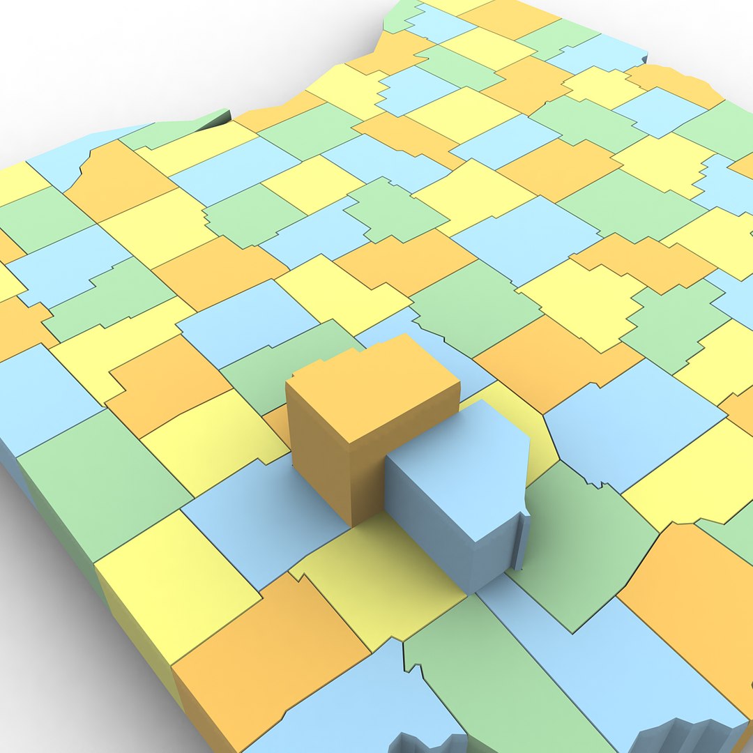 Political Ohio 3D Model - TurboSquid 1302753