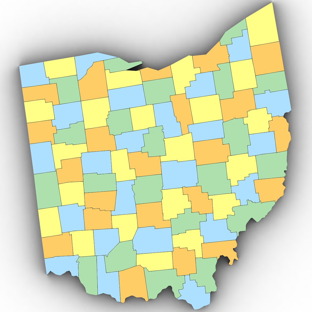 Political Ohio 3D Model - TurboSquid 1302753