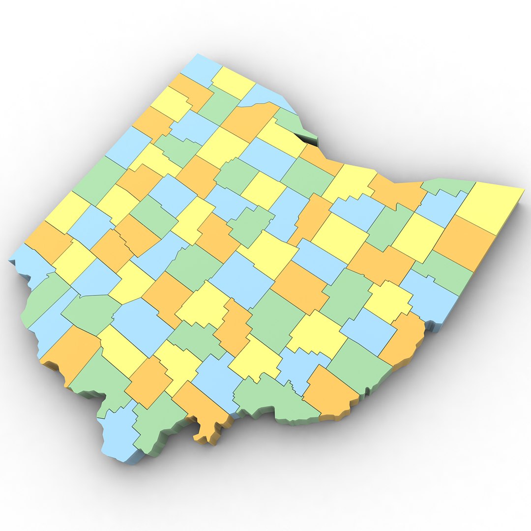 Political Ohio 3D Model - TurboSquid 1302753