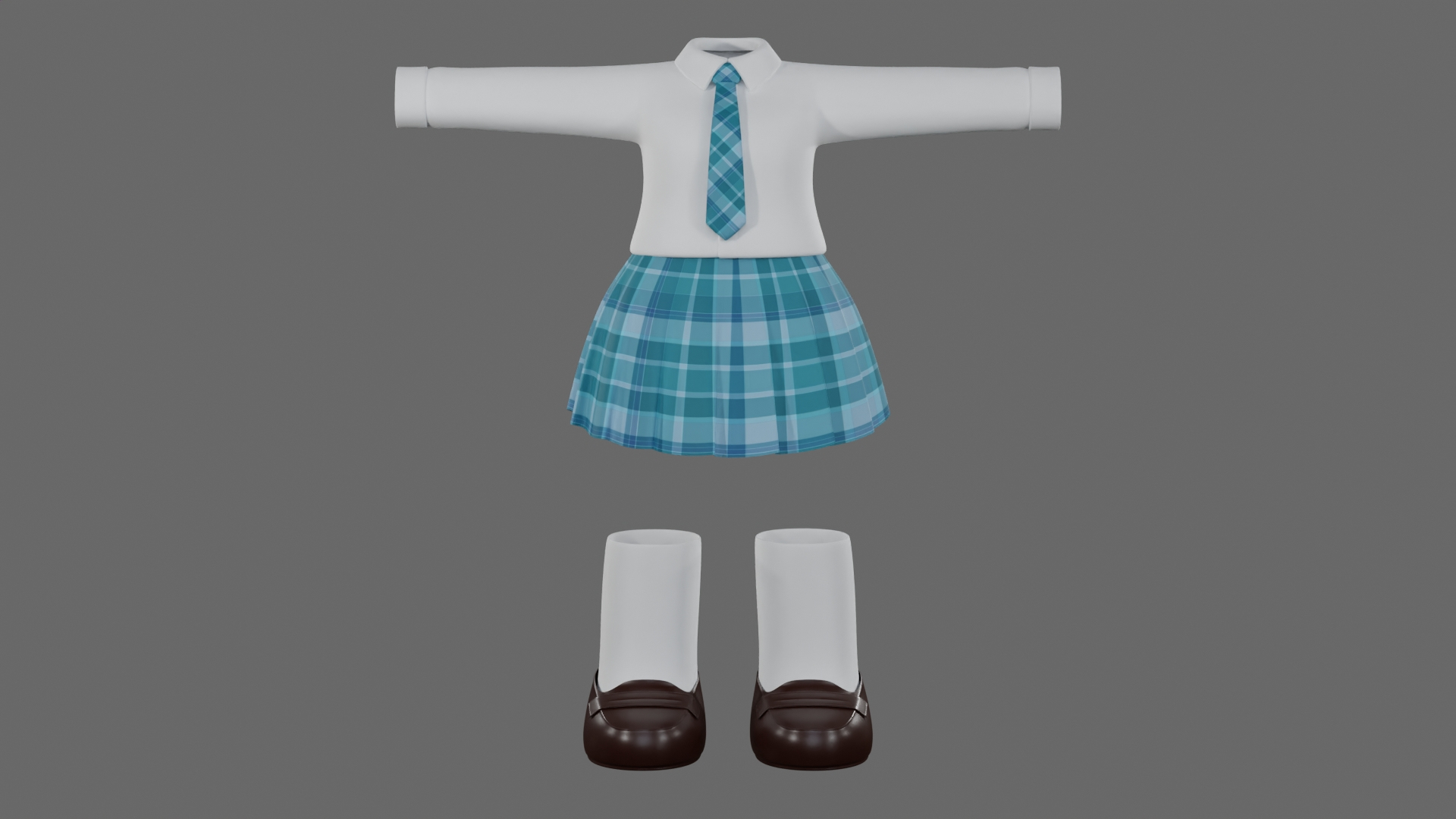 3D Minimal Chibi School Uniform 08 Model - TurboSquid 1981843