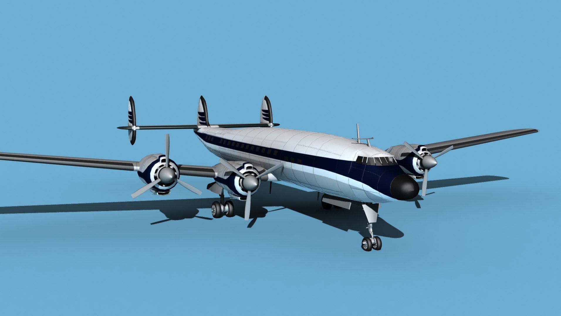 3D Lockheed L1649 Star Liner Corporate 1 - TurboSquid 1921228