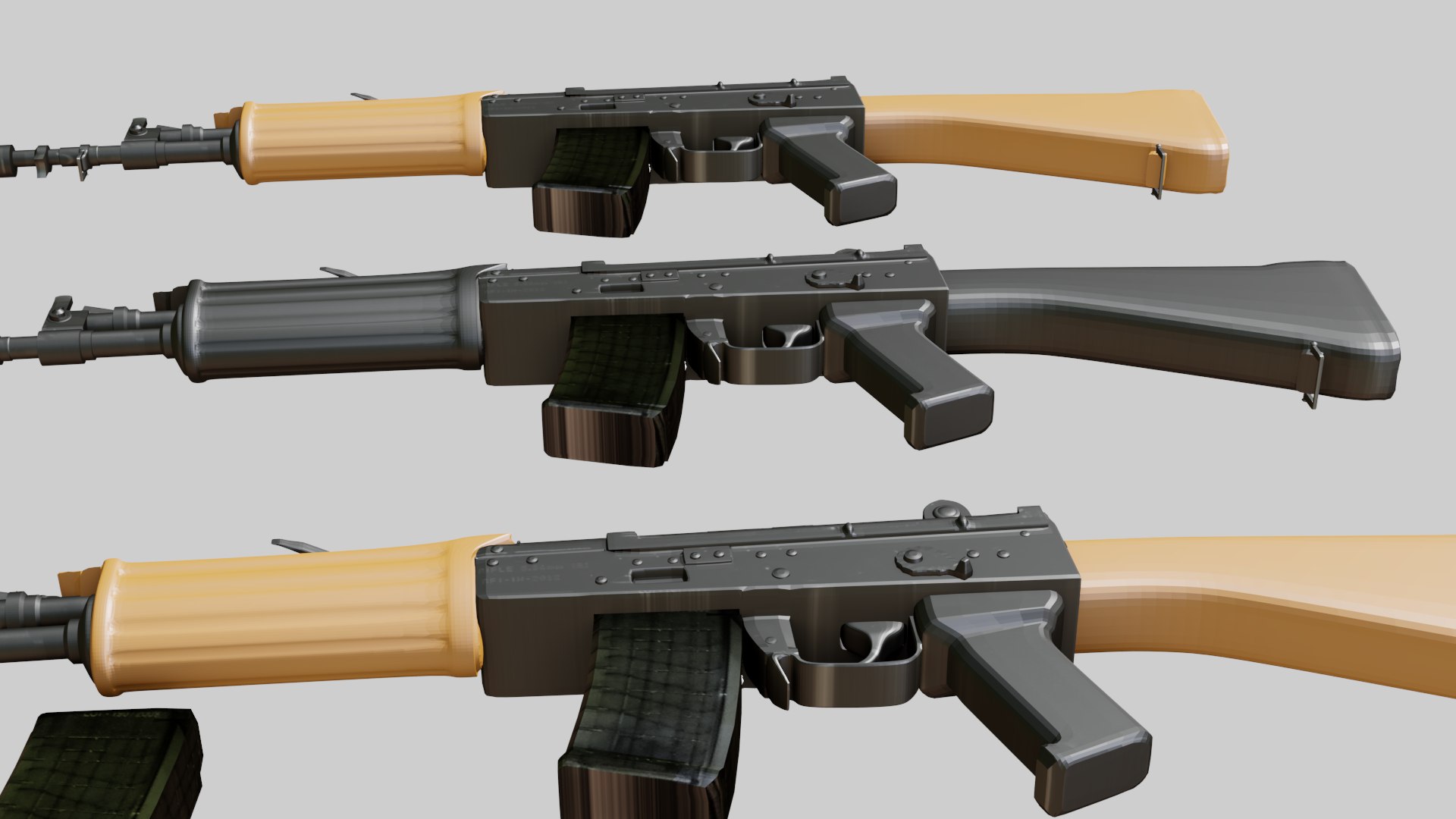 3D Model Insas Assault Rifle - TurboSquid 1453318