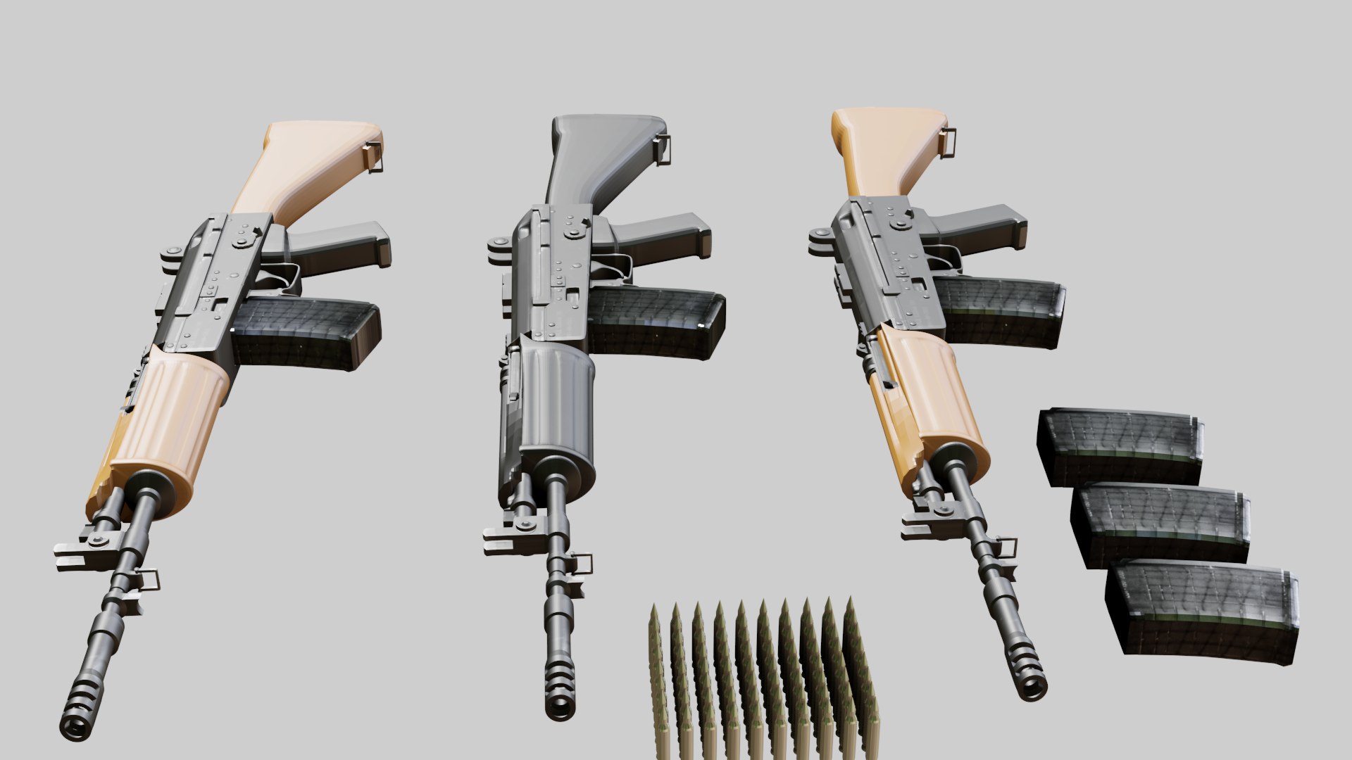 3D Model Insas Assault Rifle - TurboSquid 1453318