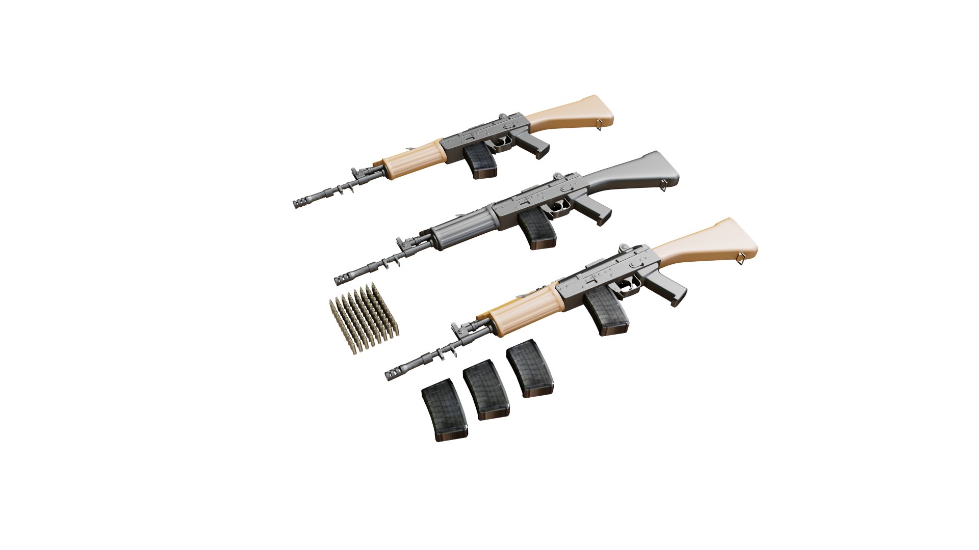 3D Model Insas Assault Rifle - TurboSquid 1453318