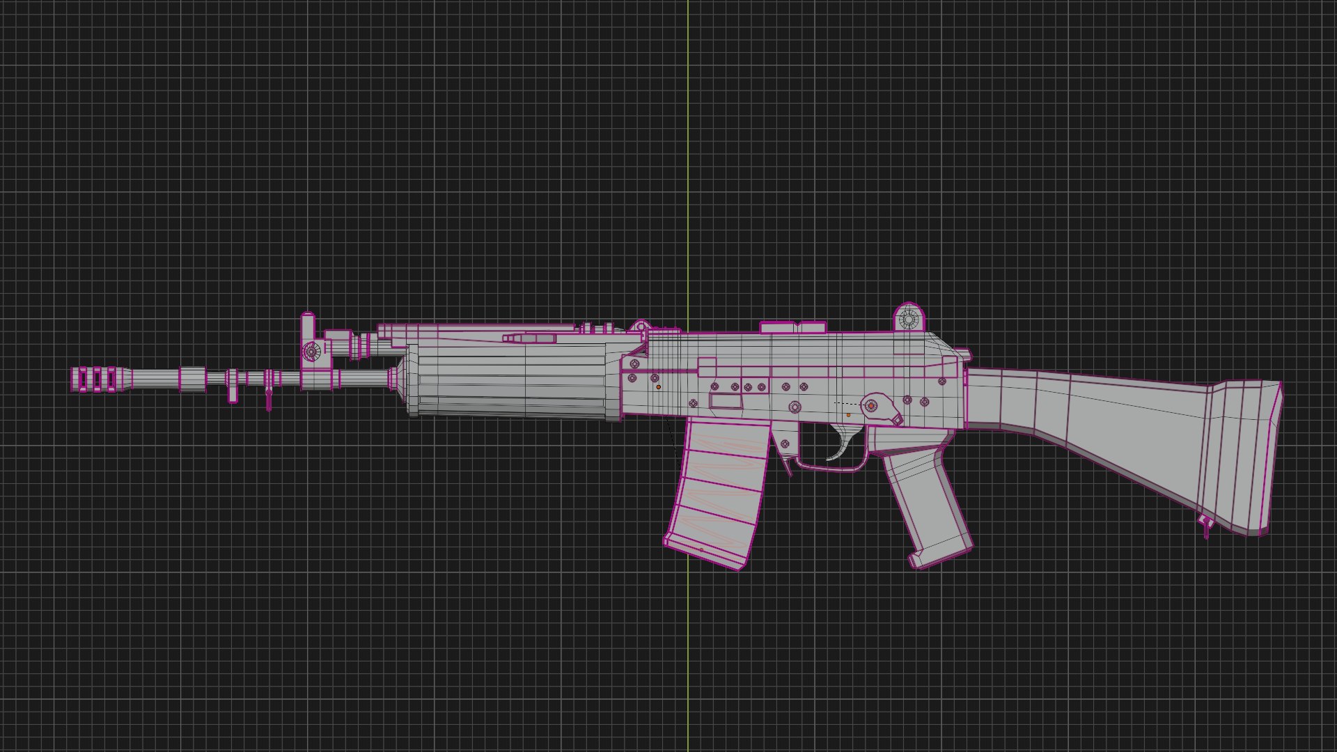 3D Model Insas Assault Rifle - TurboSquid 1453318