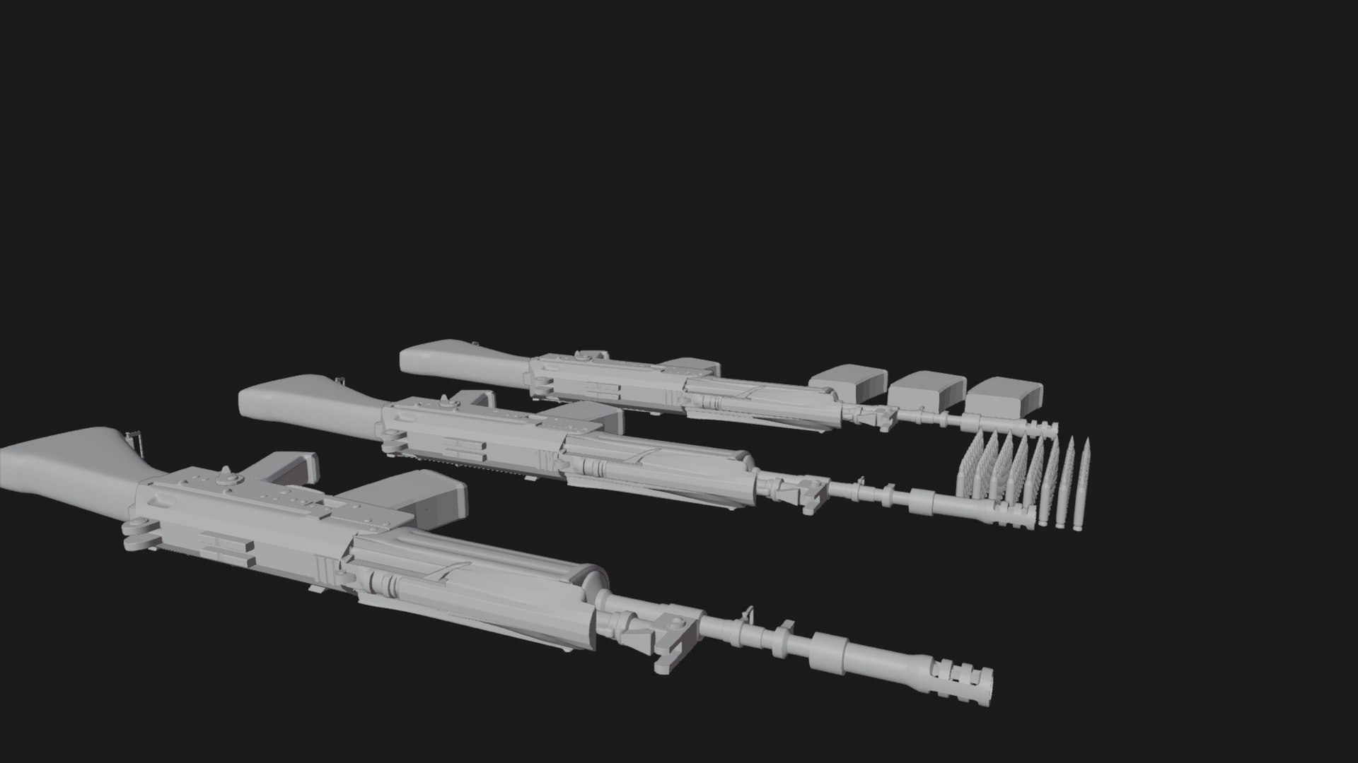 3D Model Insas Assault Rifle - TurboSquid 1453318