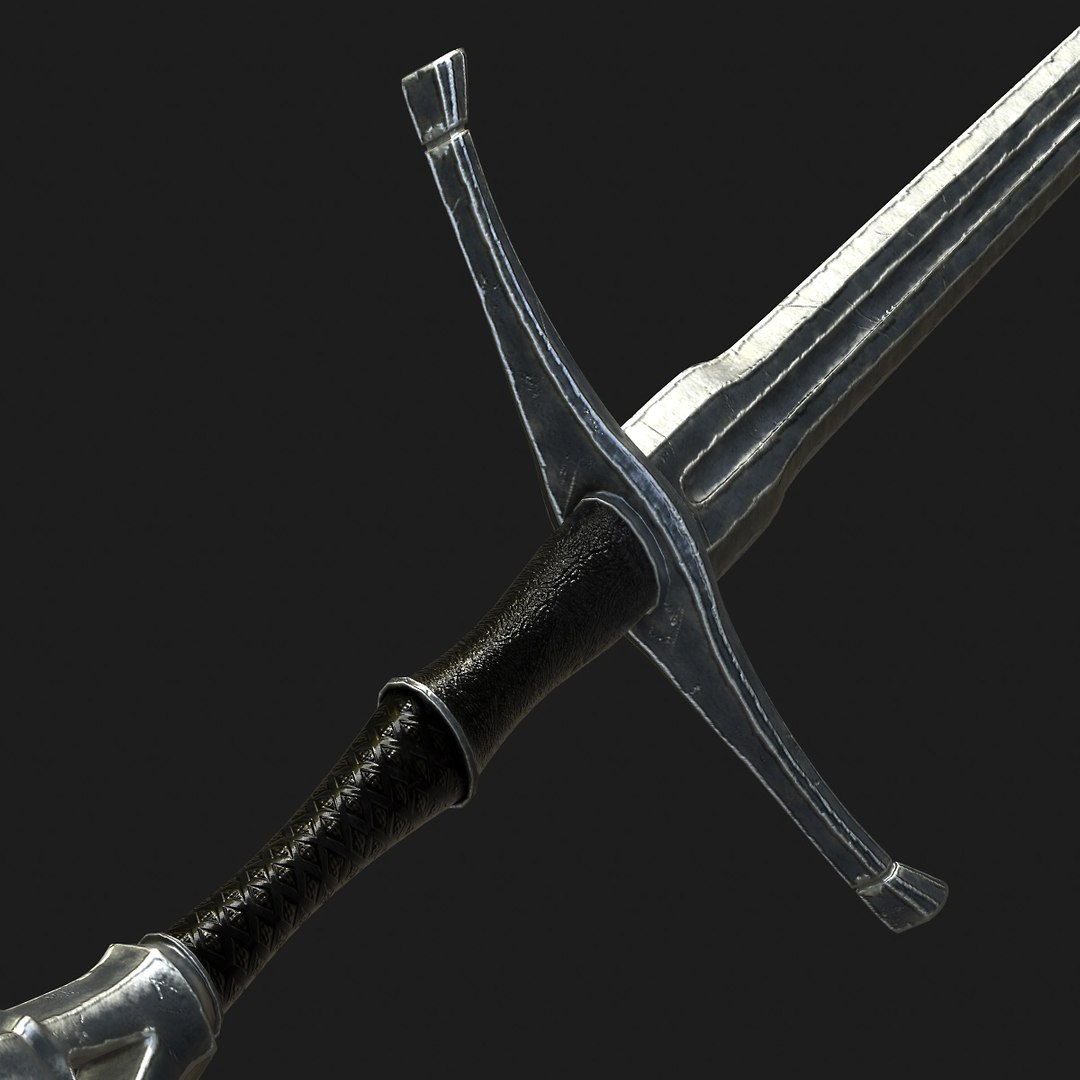 Iron Longsword Sword 3d 3ds