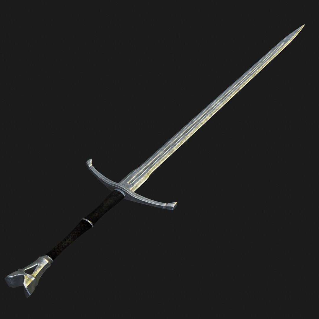 Iron Longsword Sword 3d 3ds