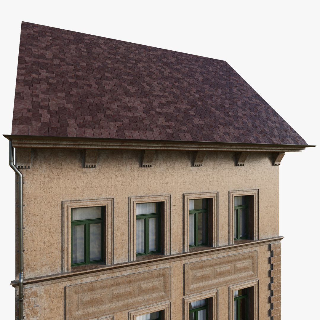 3D European Building Model - TurboSquid 2288639