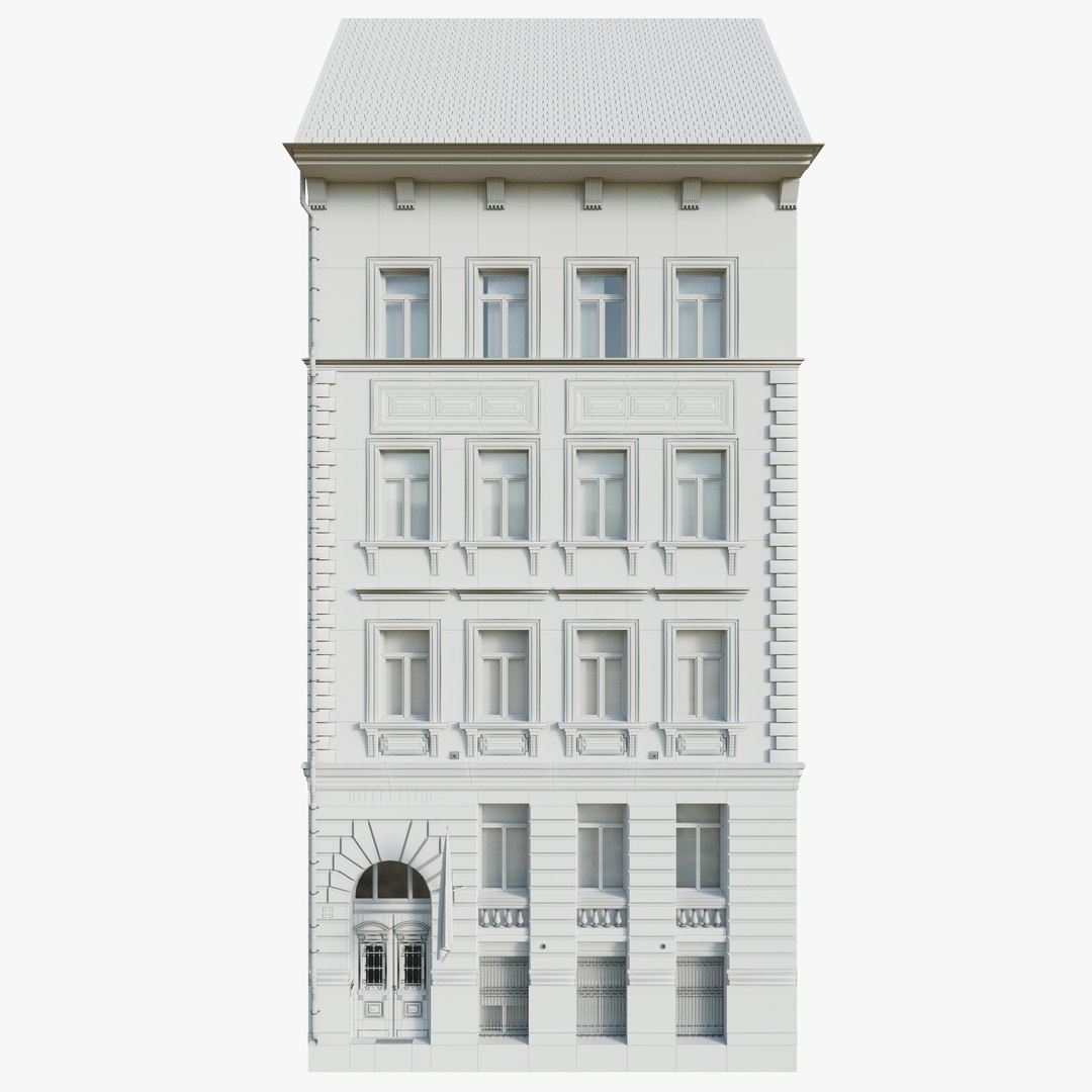 3D European Building Model - TurboSquid 2288639