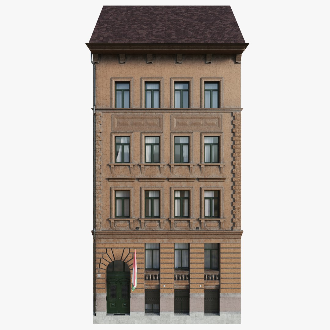 3D European Building Model - TurboSquid 2288639