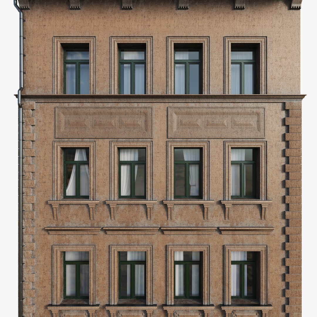 3D European Building Model - TurboSquid 2288639