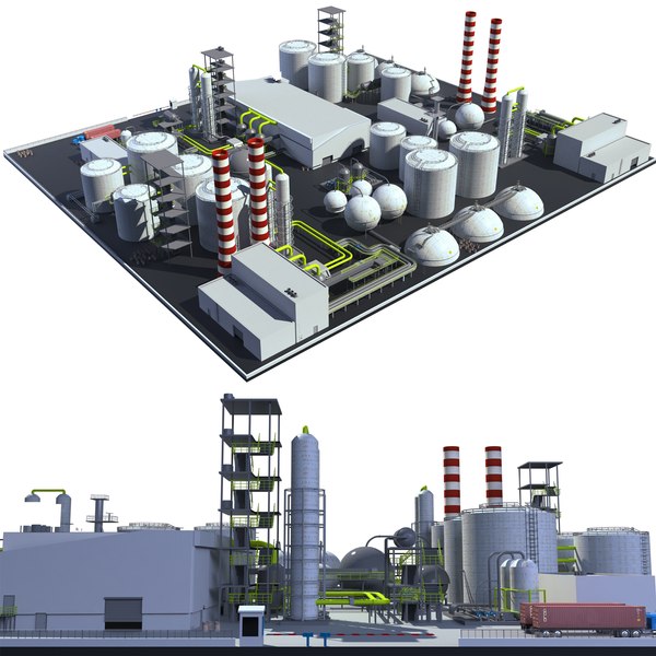 Refinery 3D Models for Download | TurboSquid