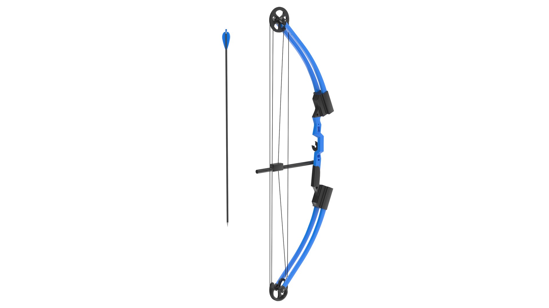 3D Model Compound Bow And Target - TurboSquid 2321295