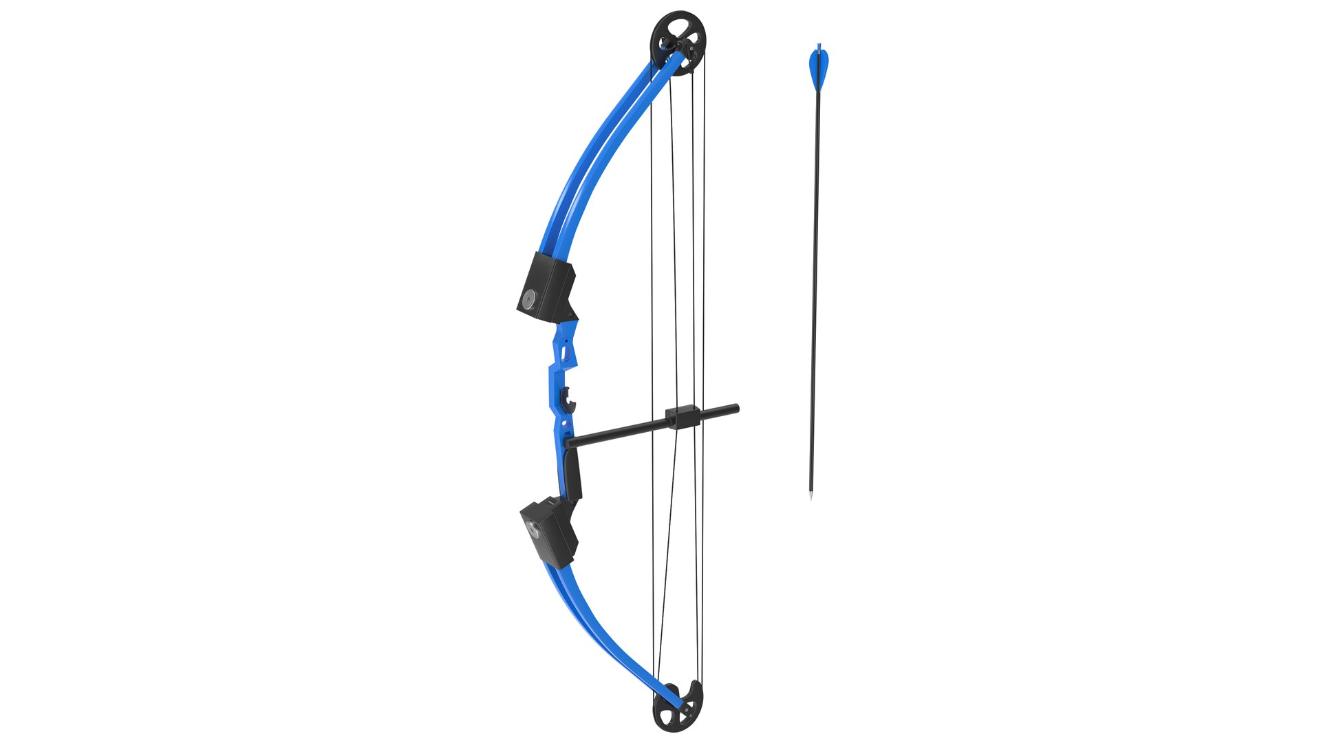 3D Model Compound Bow And Target - TurboSquid 2321295
