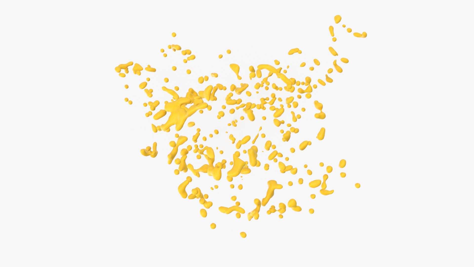 3D Yellow Splash Bundle Model - TurboSquid 1914848