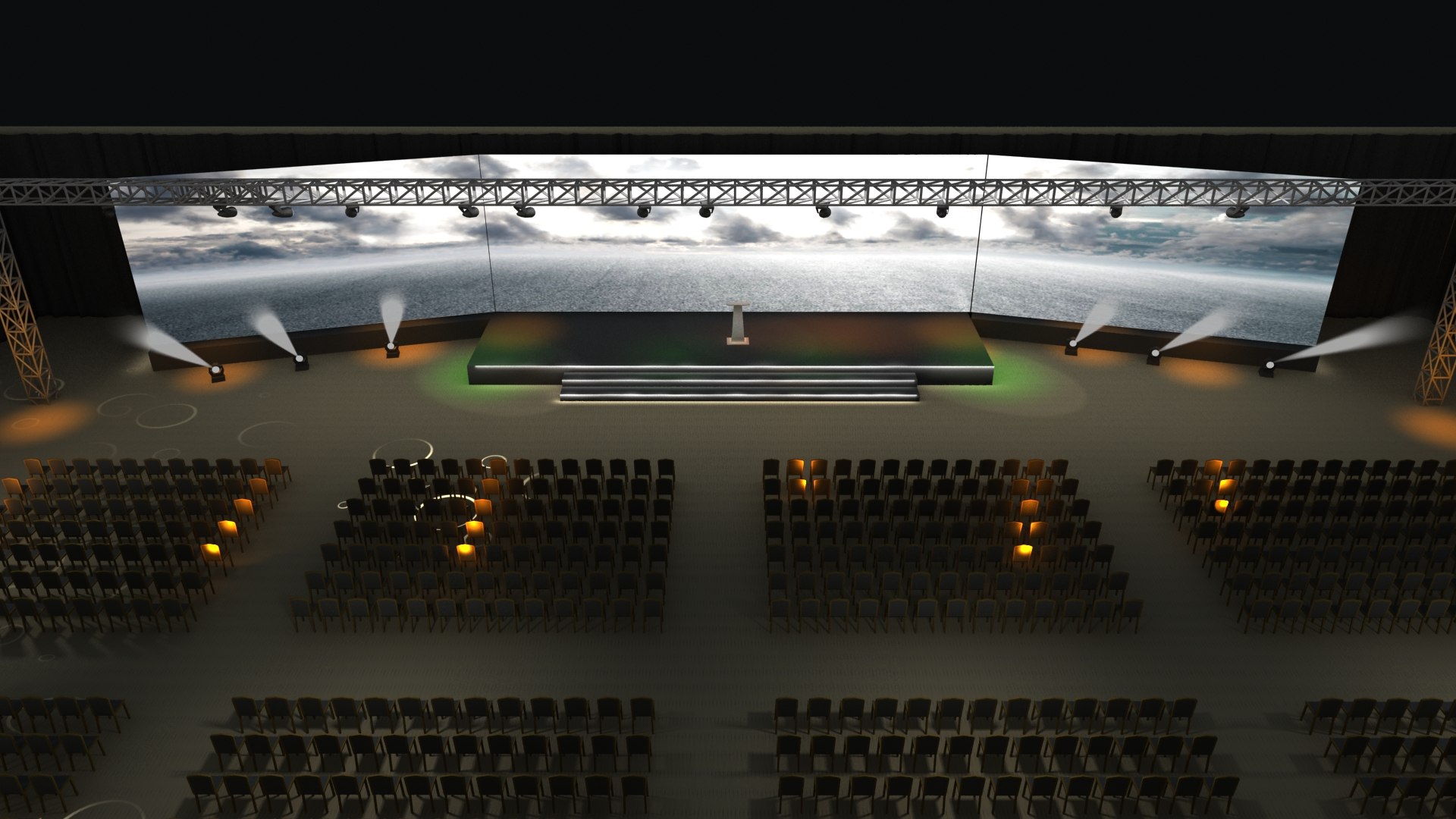 Led Stage 3D Model - TurboSquid 1885195