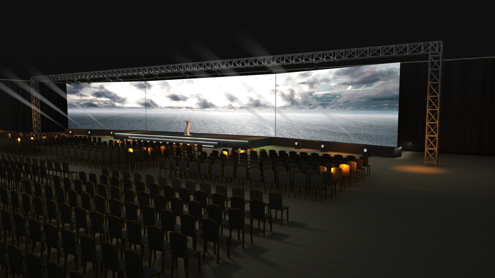 Led Stage 3D Model - TurboSquid 1885195