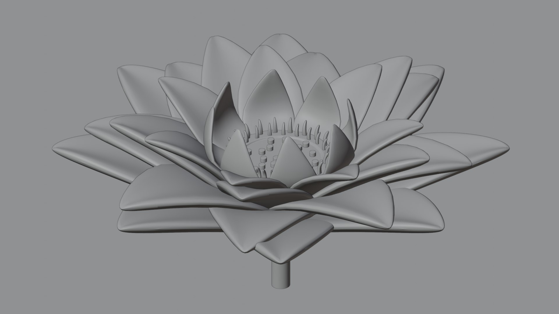 3D Lotus Flower Model - TurboSquid 2357769