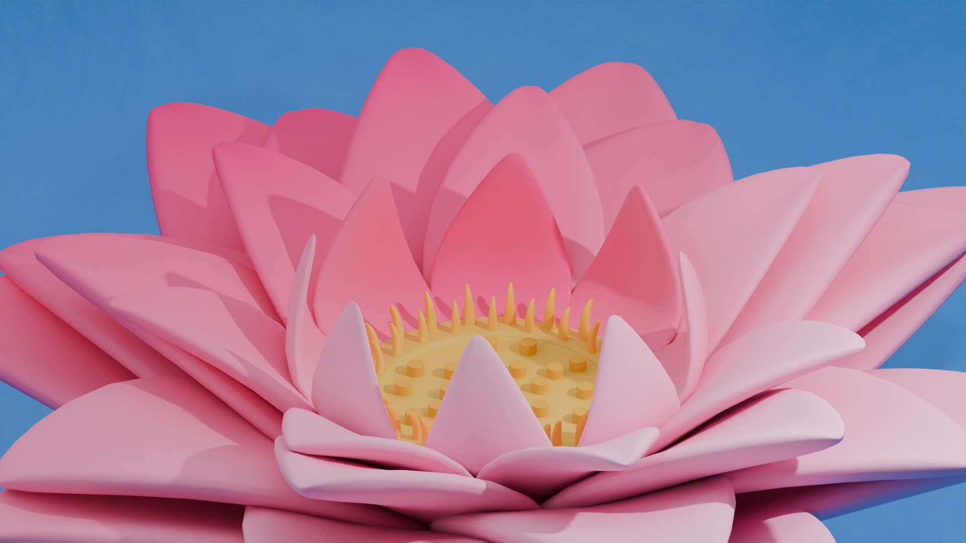 3D Lotus Flower Model - TurboSquid 2357769
