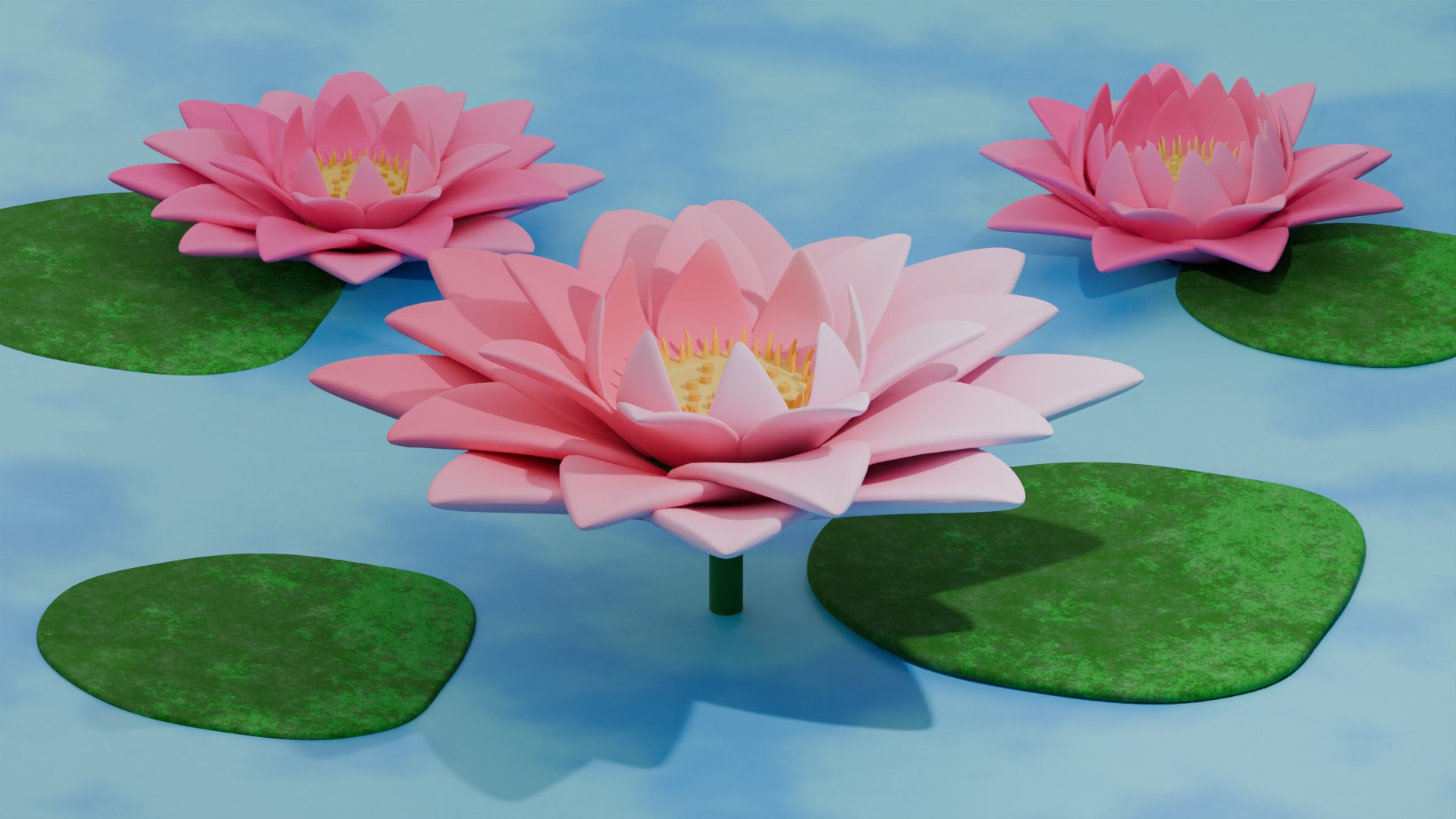 3D Lotus Flower Model - TurboSquid 2357769