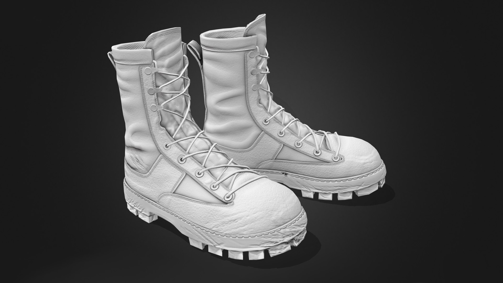 Space Mechanic Work Boots 3D model - TurboSquid 1960070