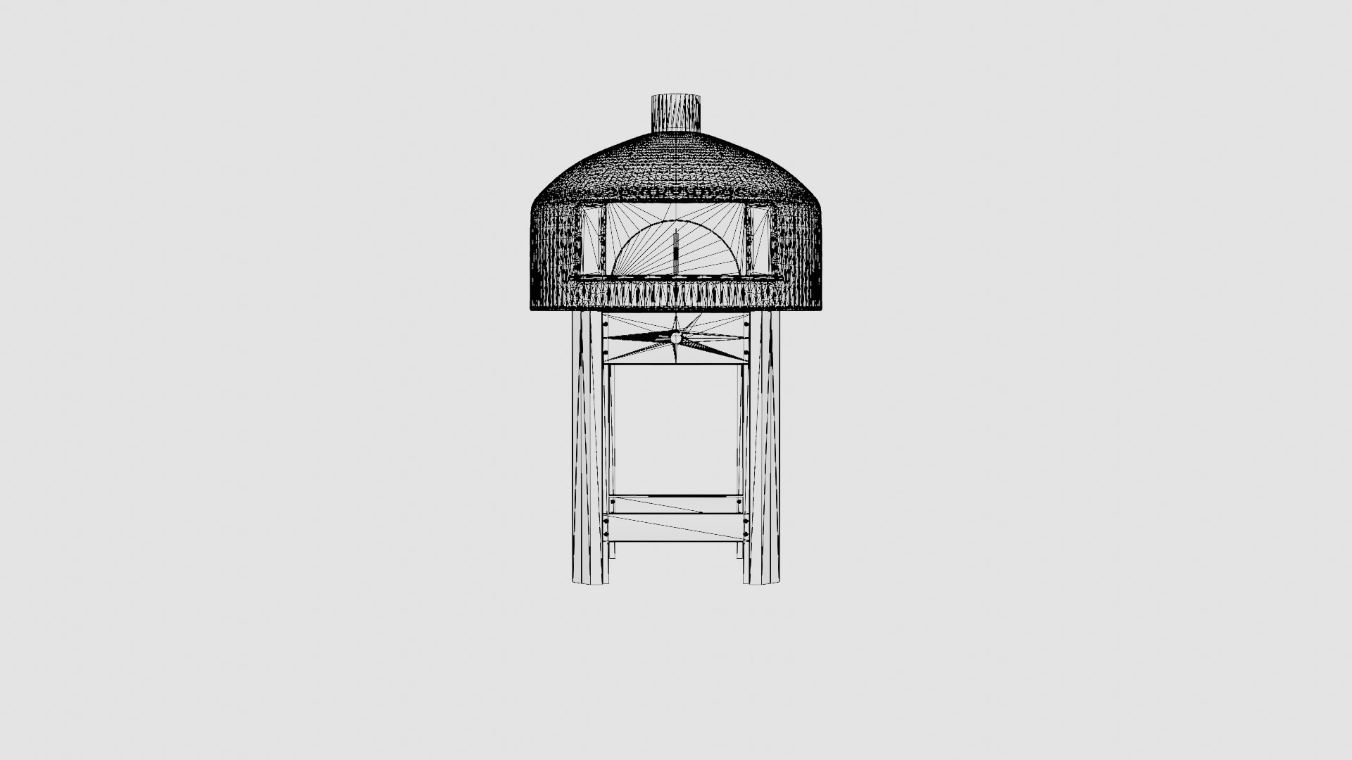 3D Modenzo 80 Neapolitan Pizza Oven Built In Biscotto Brick ...