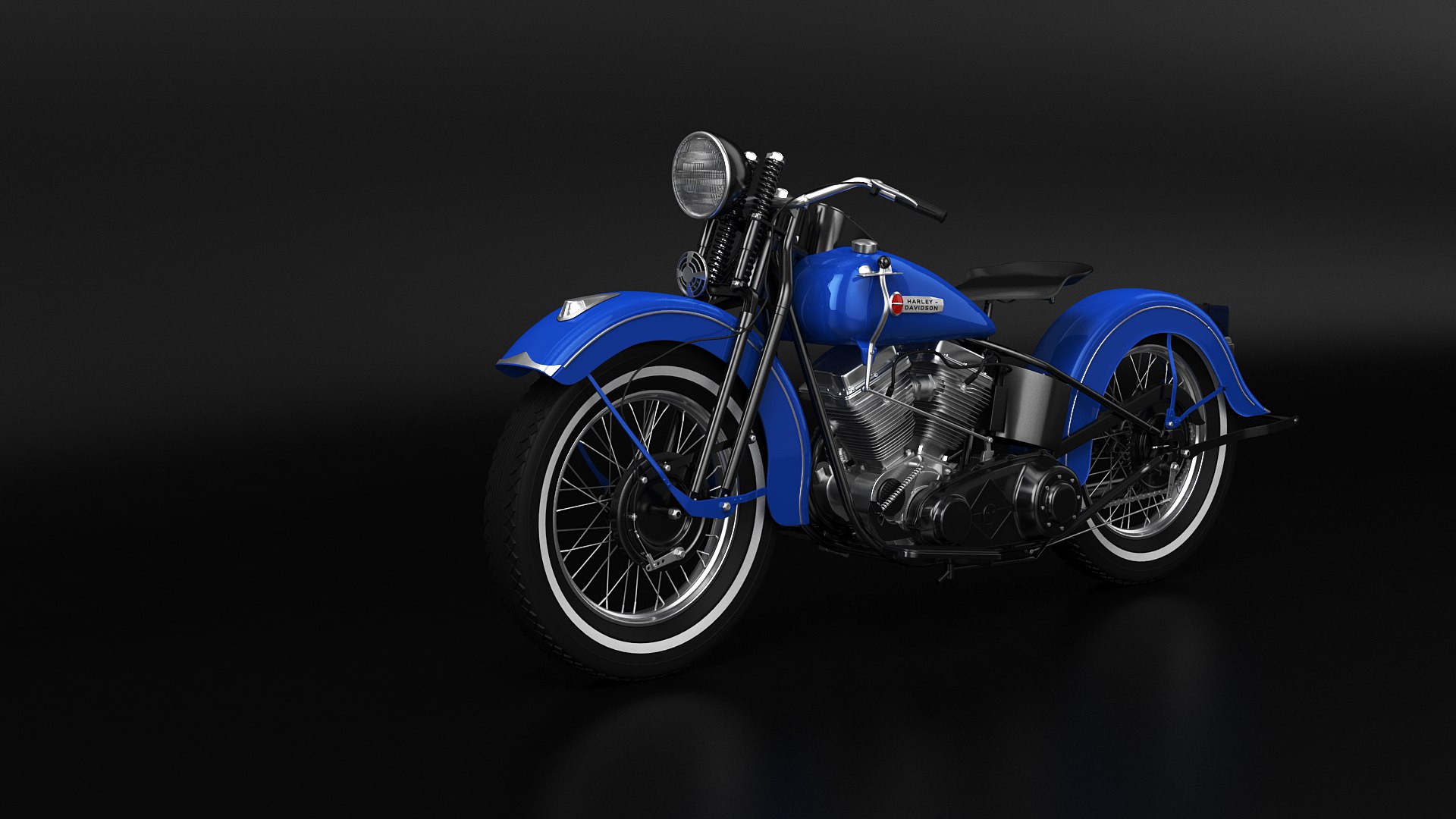 3D Harley-Davidson Panhead 1948 - TurboSquid 1859599