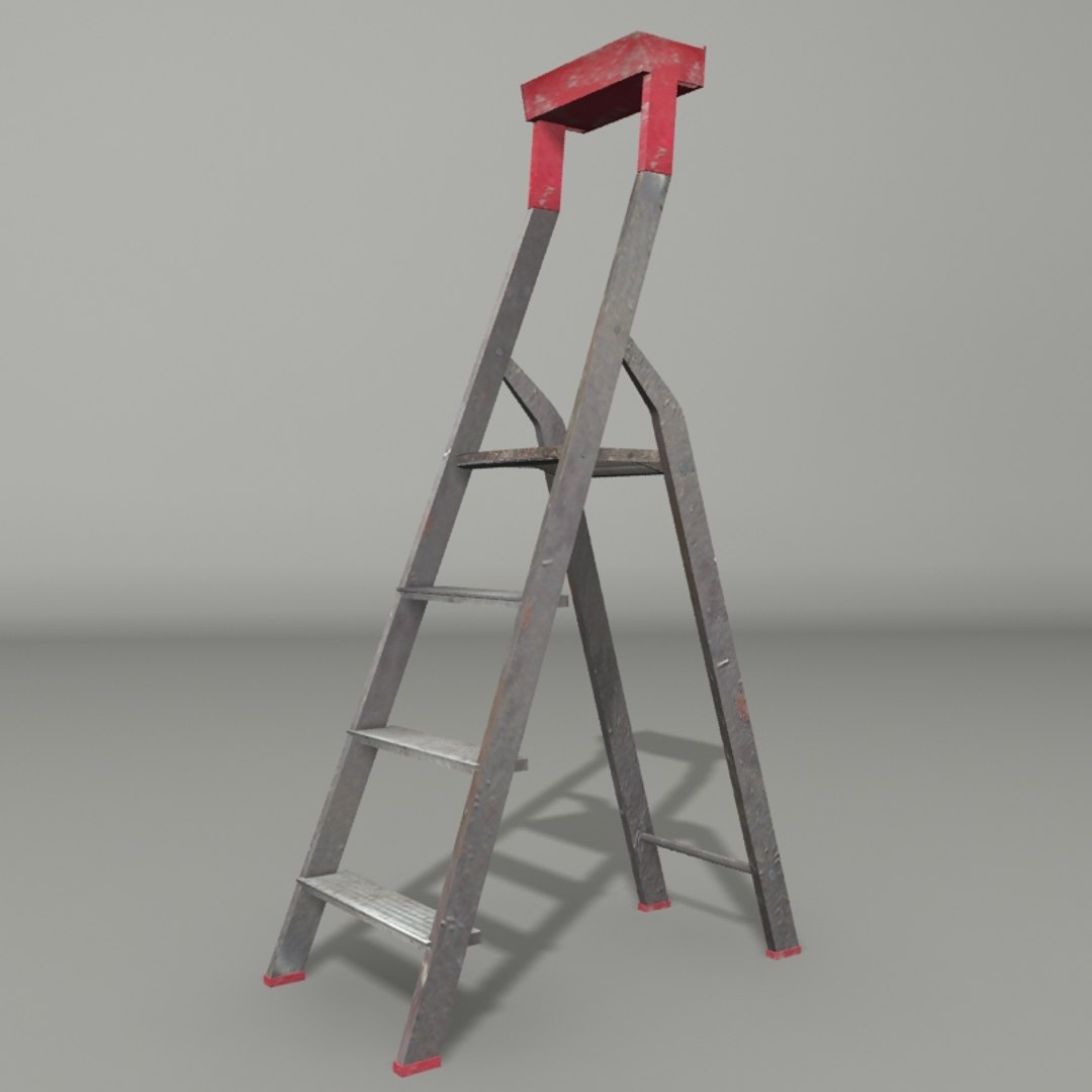 3d Construction Ladder Model