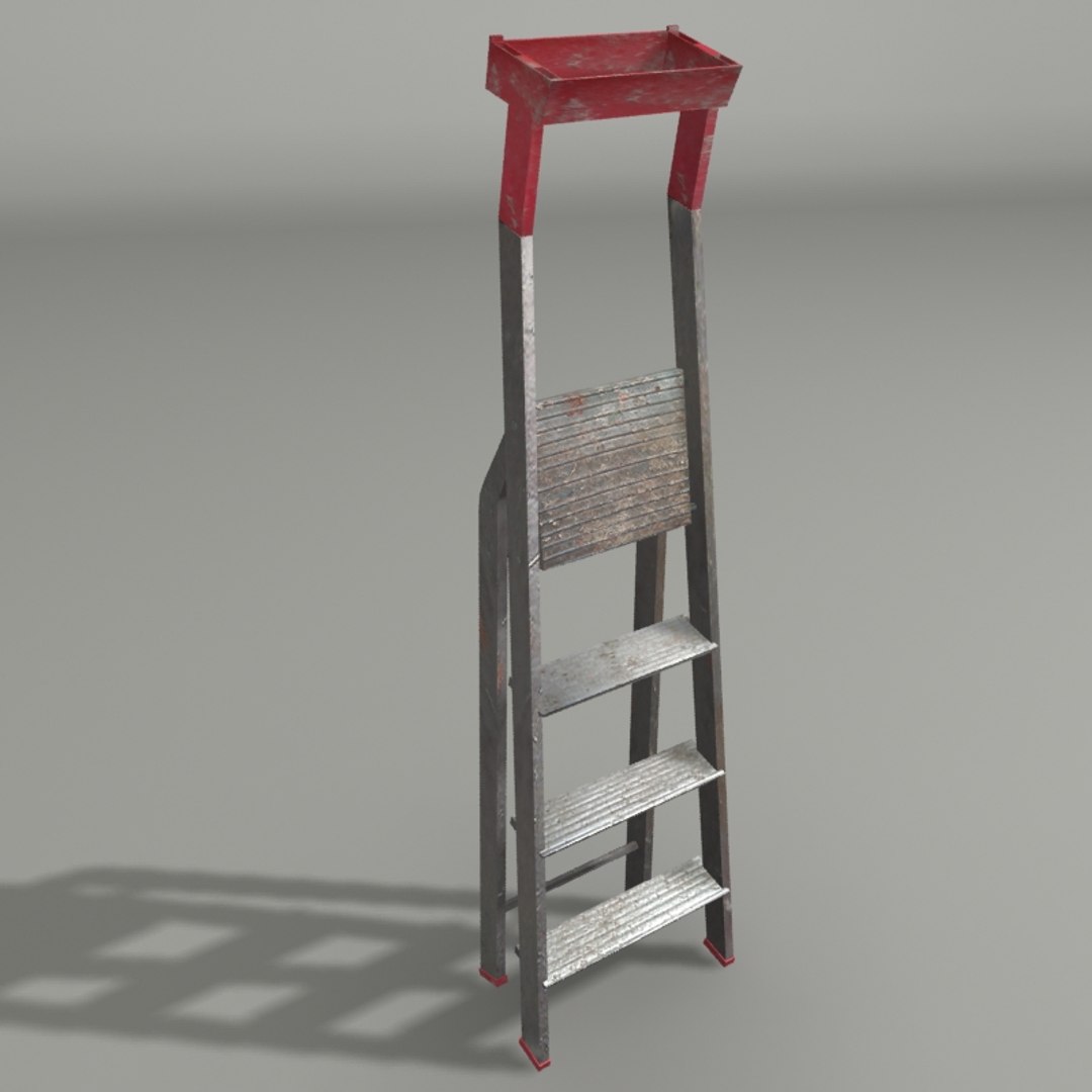 3d Construction Ladder Model