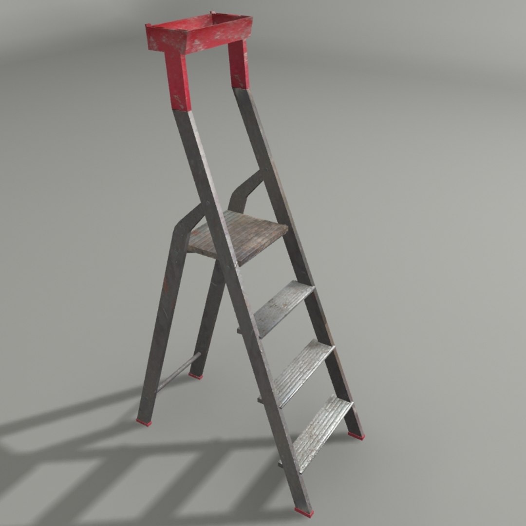3d Construction Ladder Model