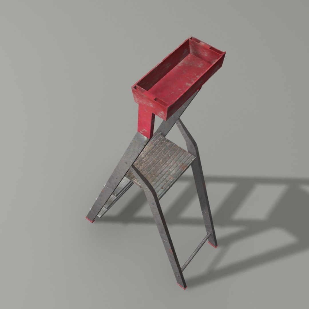 3d Construction Ladder Model