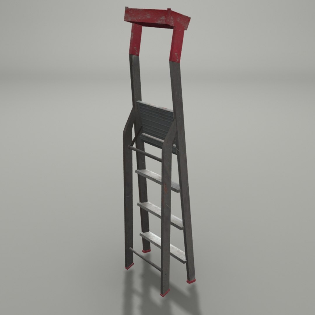 3d Construction Ladder Model