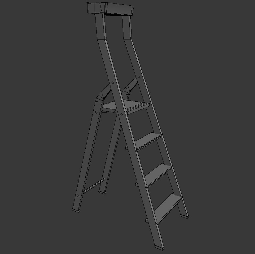 3d Construction Ladder Model
