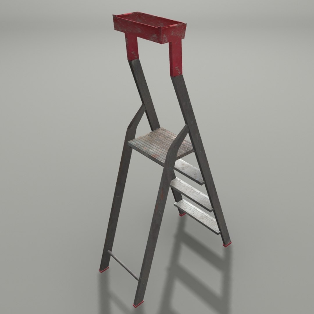 3d Construction Ladder Model
