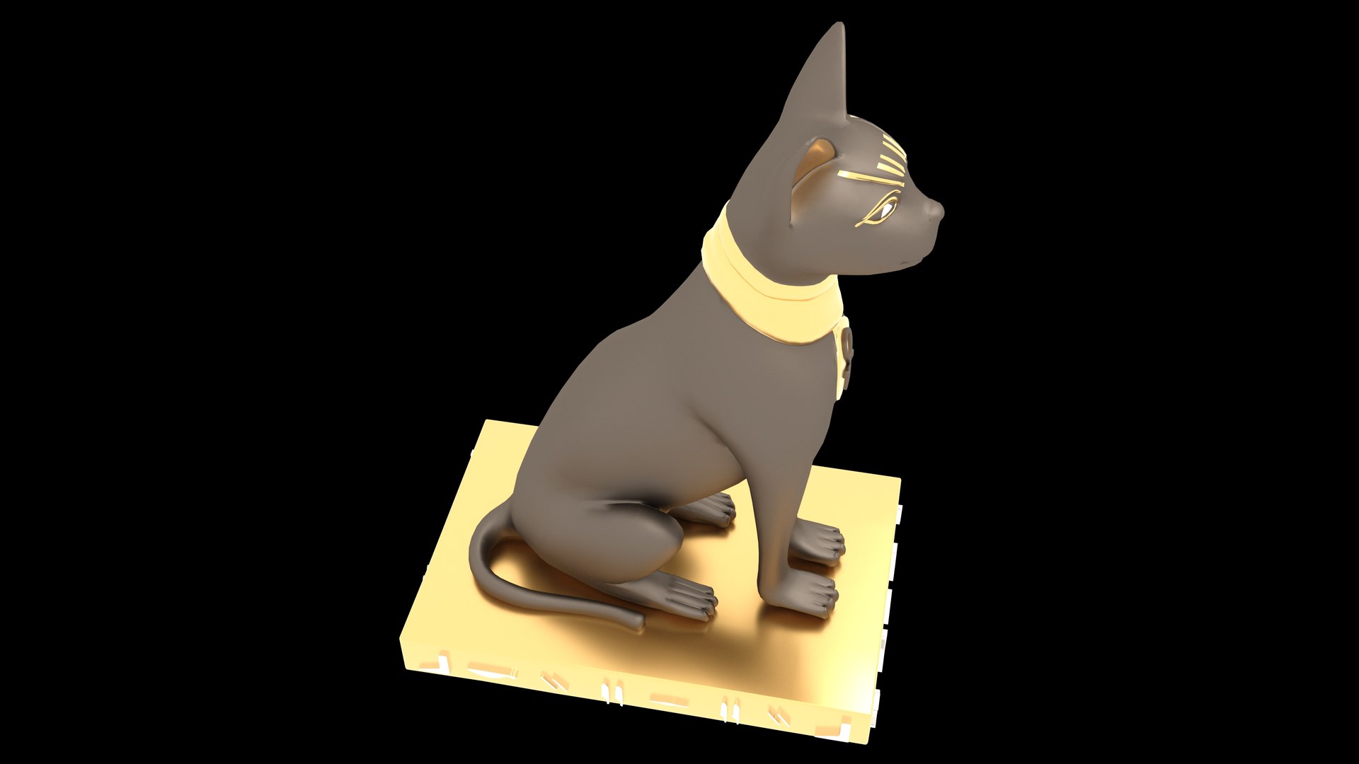 Figure Of Goddess Bastet Model - TurboSquid 1975303