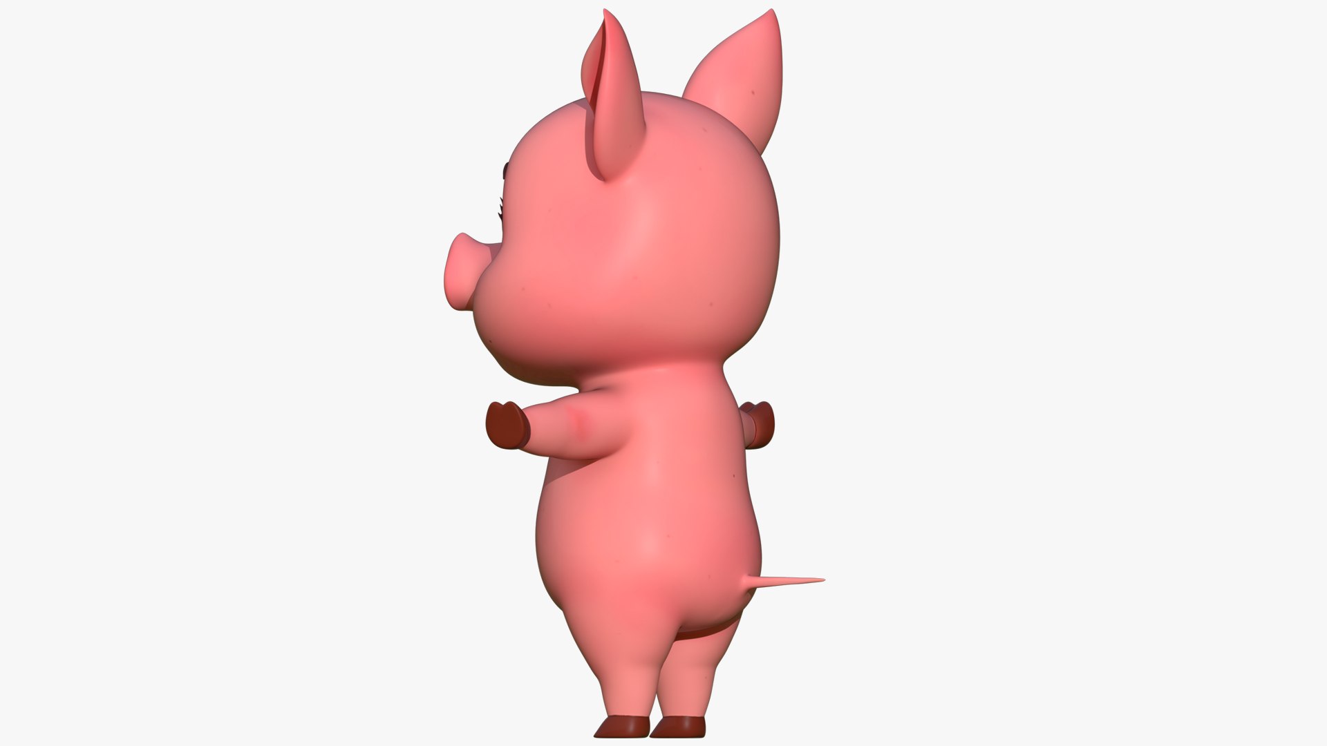 Cartoon Pig 3D Model - TurboSquid 1795416
