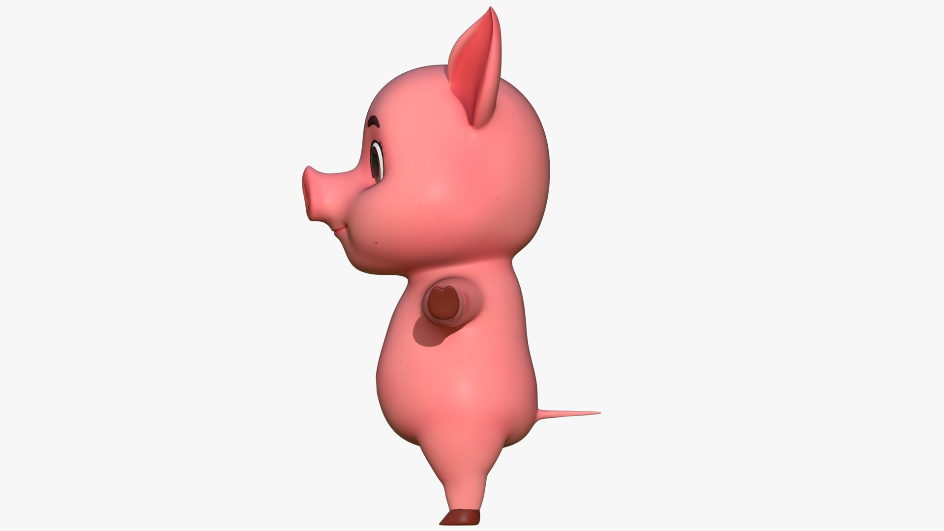 Cartoon Pig 3D Model - TurboSquid 1795416