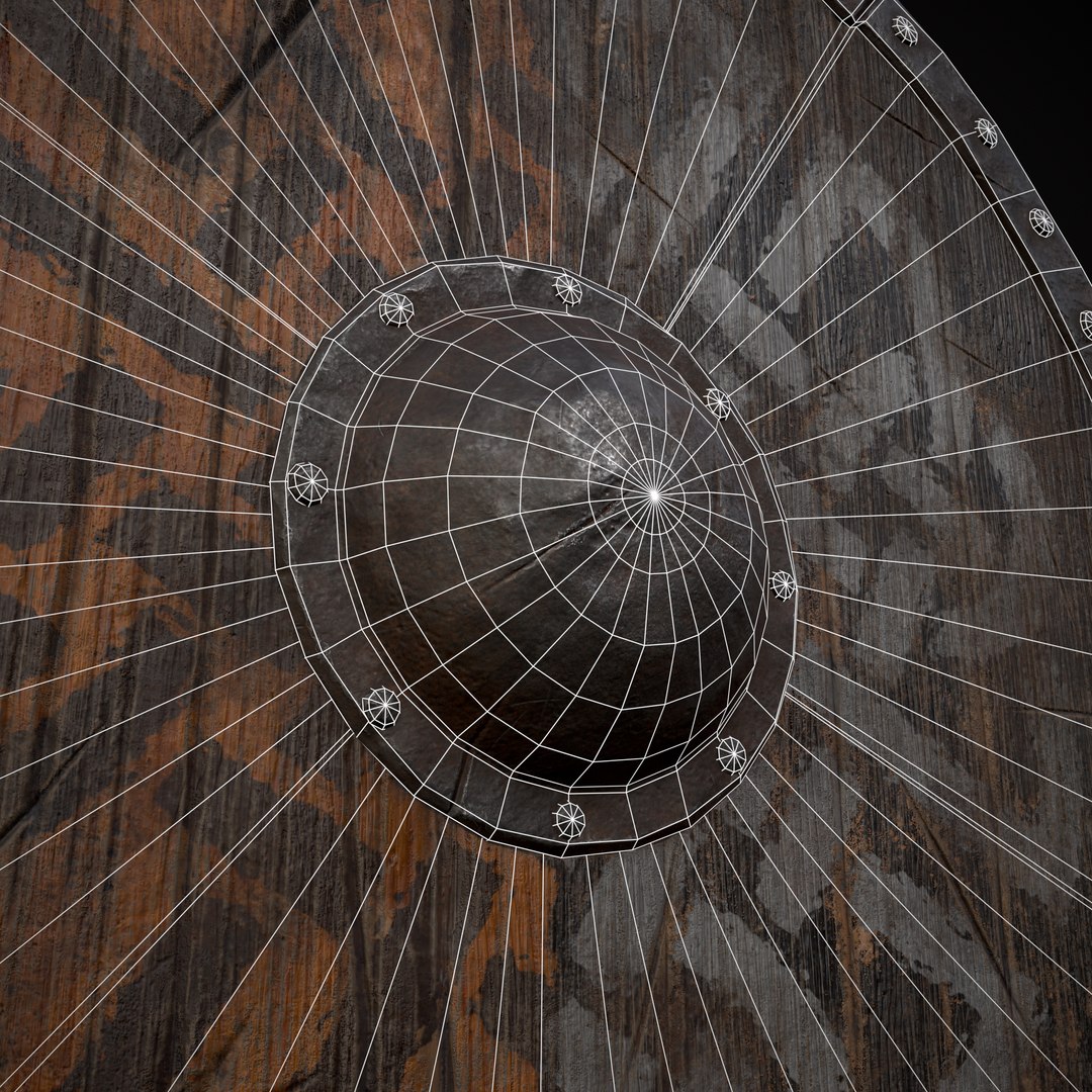 Viking War Shield YB Model - TurboSquid 2320794