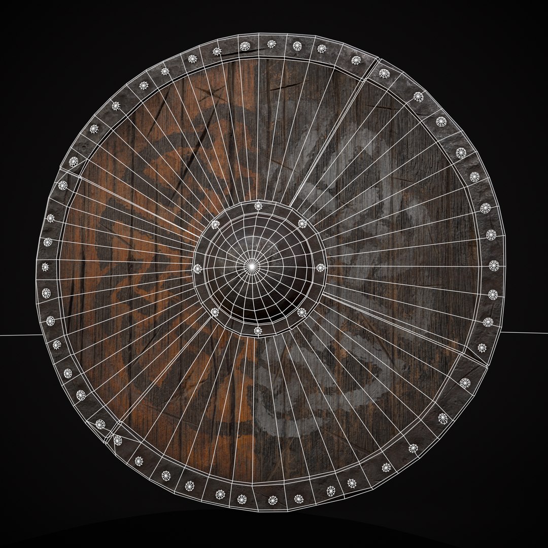 Viking War Shield YB Model - TurboSquid 2320794