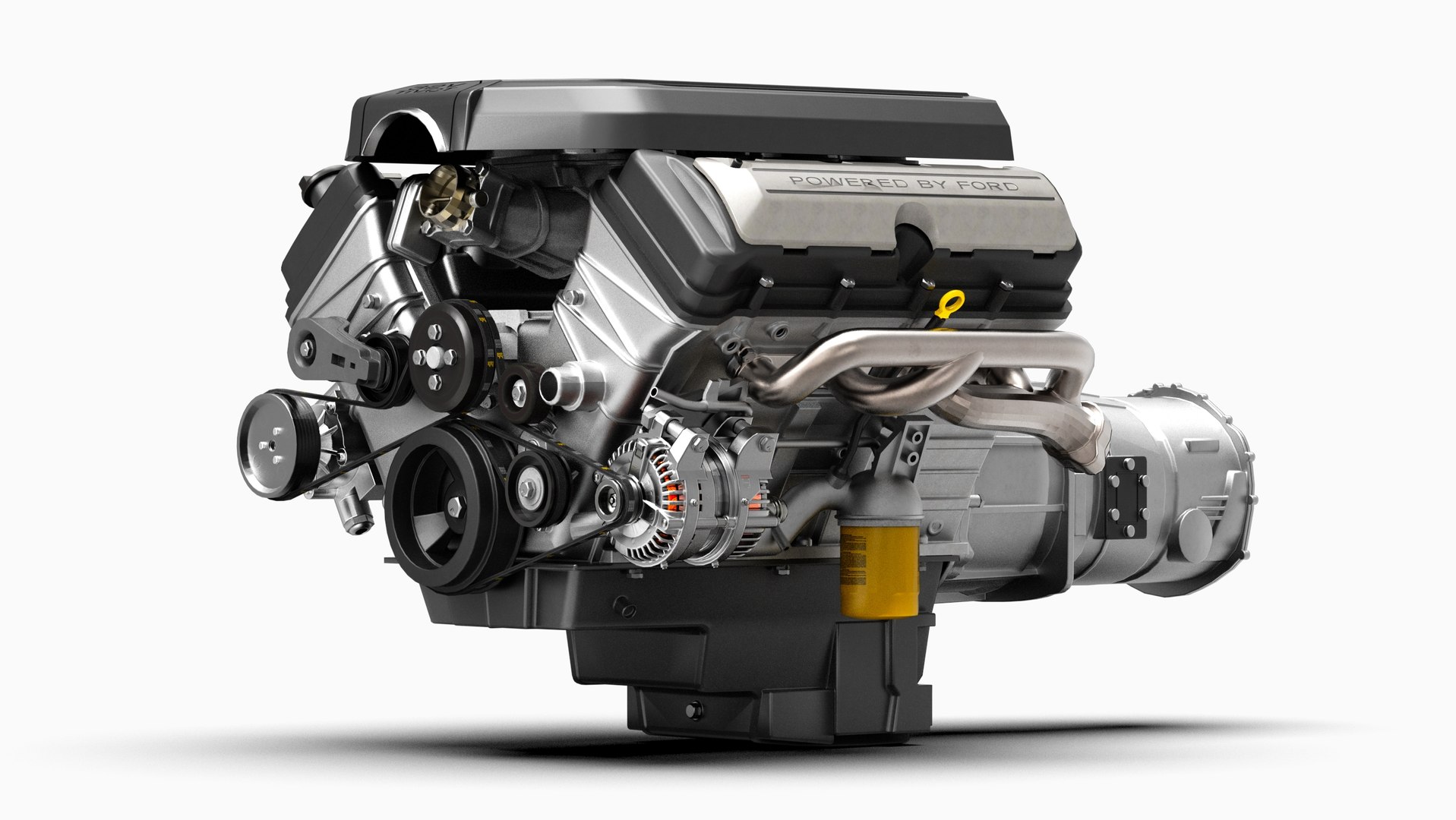 3D Ford Coyote Supercharged V8 Model - TurboSquid 2307156