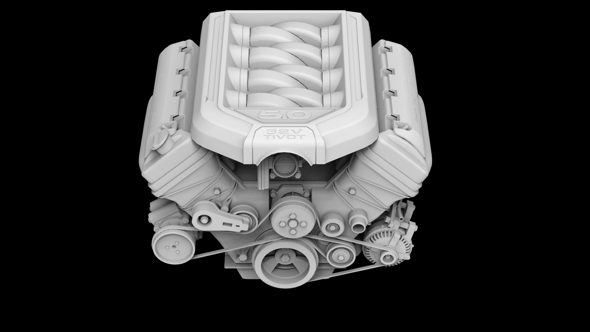 3D Ford Coyote Supercharged V8 Model - TurboSquid 2307156