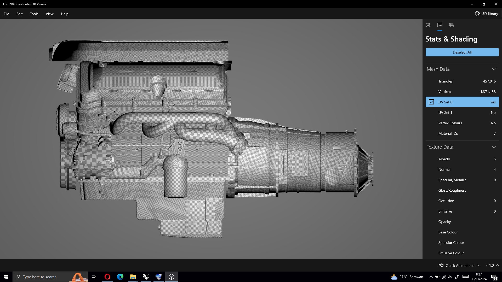 3D Ford Coyote Supercharged V8 Model - TurboSquid 2307156